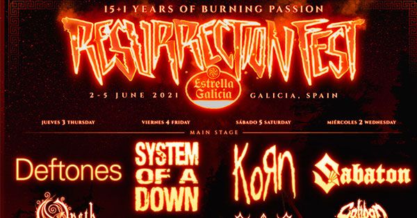 Resurrection Fest anuncia su cartel completo por días para 2021 ...