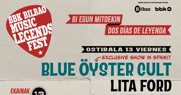 BBK Bilbao Music Legends Fest cierra su cartel de 2025 con Blue Öyster Cult y The Dead Daisies ...
