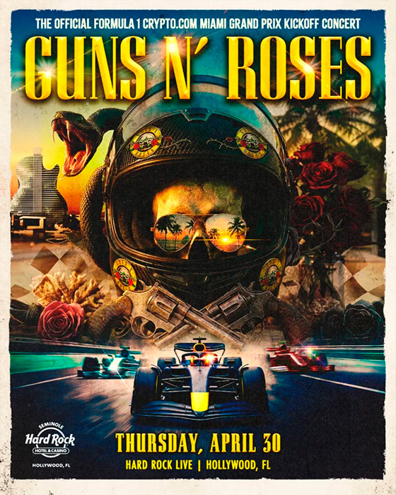 Guns N' Roses tocarán en directo en Gran Premio de Fórmula 1 de Miami ...